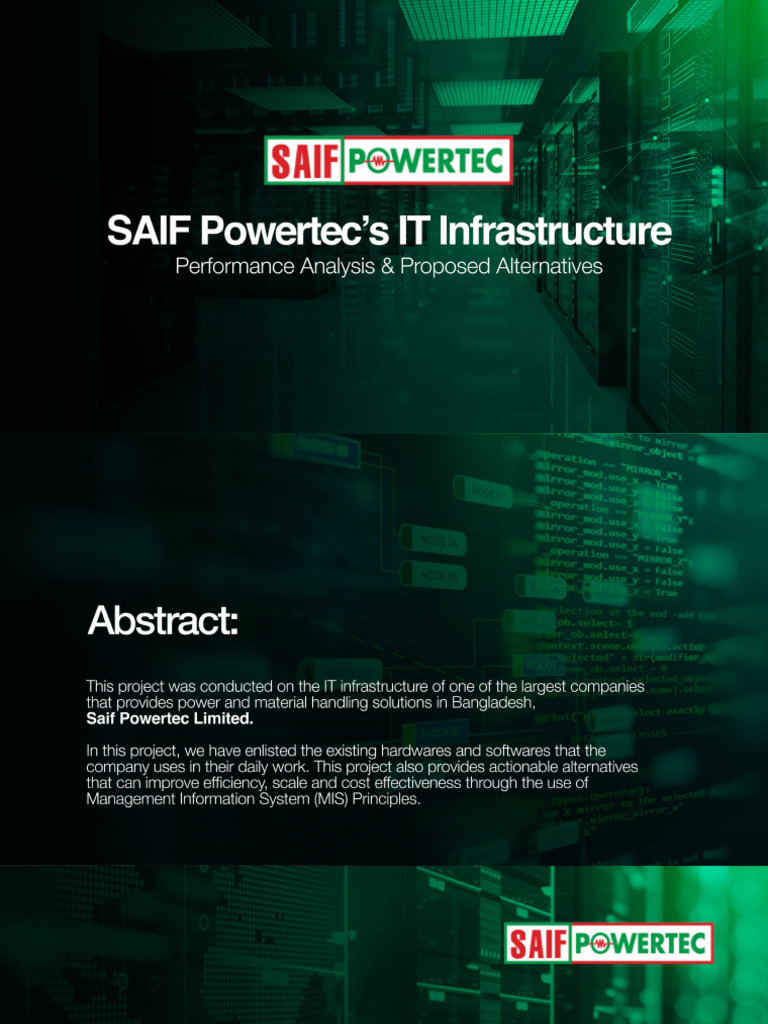 Saif Powertecs It Infrastructure | PDF