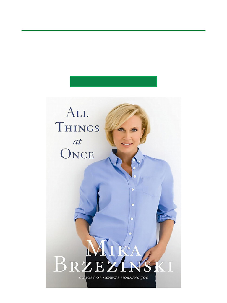 All Things At Once All Chapters Included | PDF