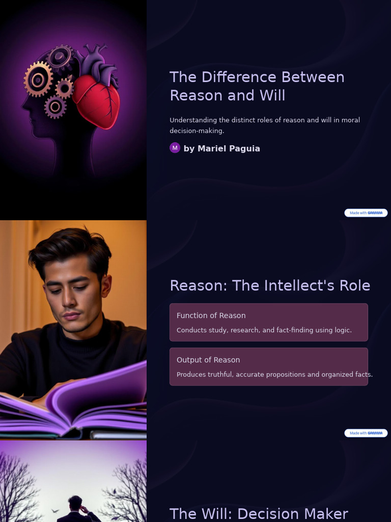 The Difference Between Reason and Will | PDF