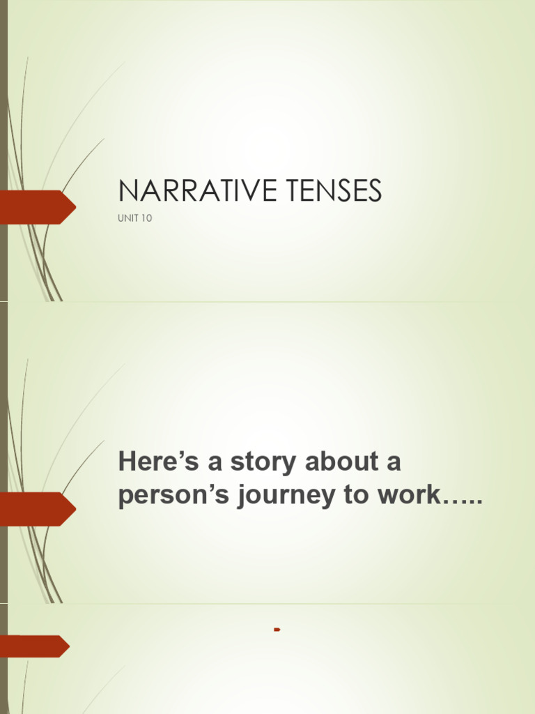 NARRATIVE TENSE s 1 tory | PDF