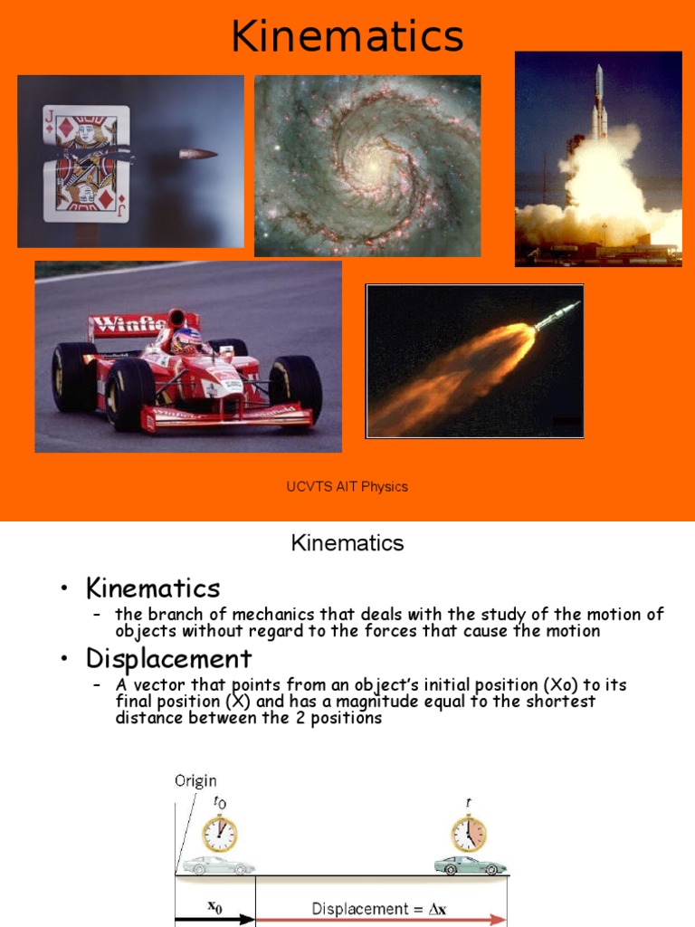 Kinematics Concepts and Equations | PDF | Velocity | Kinematics