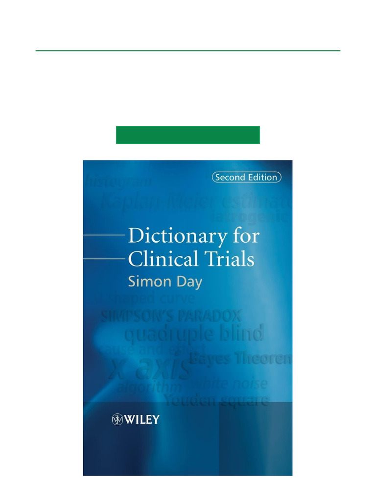 Dictionary For Clinical Trials - 2nd Edition FULL PDF DOCX DOWNLOAD ...
