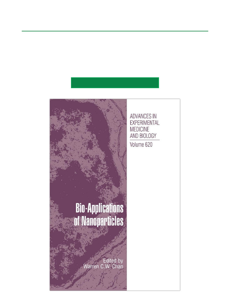 Bio Applications of Nanoparticles - 1st Edition Academic PDF Download ...