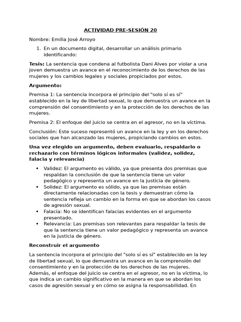 Pensamiento C20 | PDF