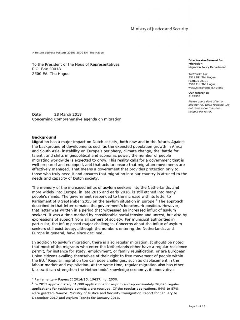 Comprehensive Migration Policy Agenda | PDF | Human Migration | Refugee