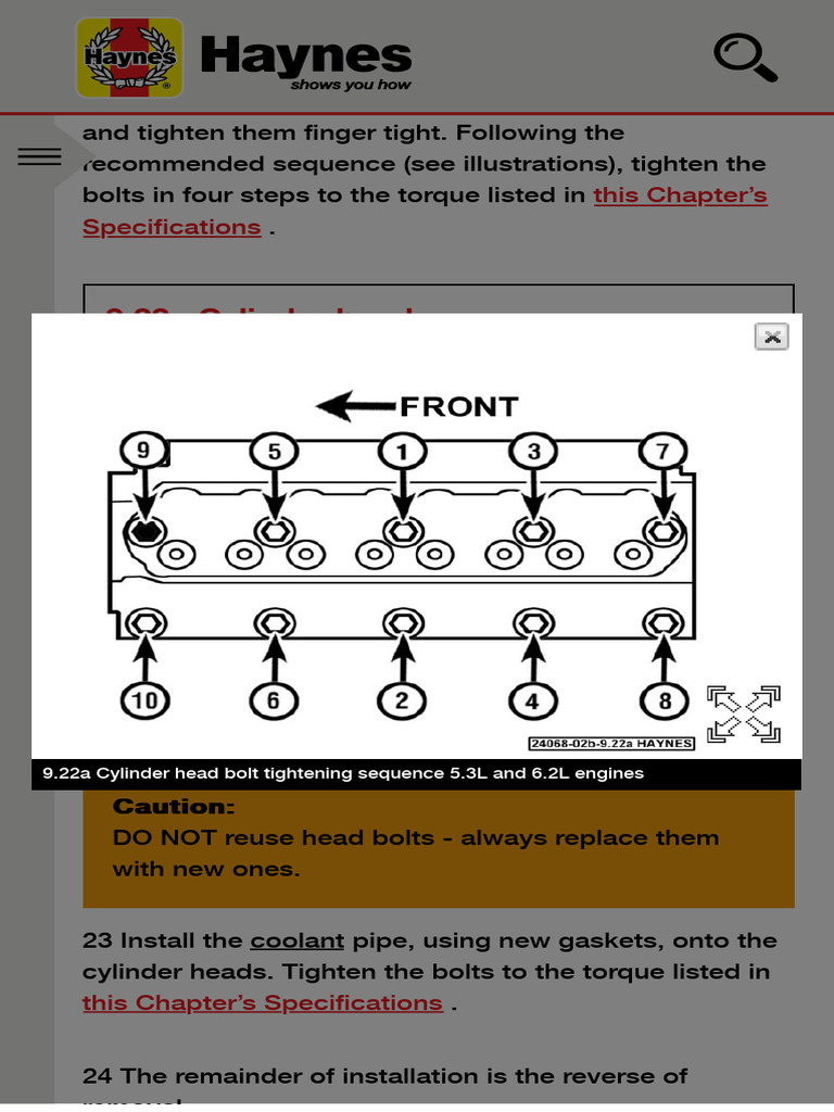 Haynes Online Manual | PDF