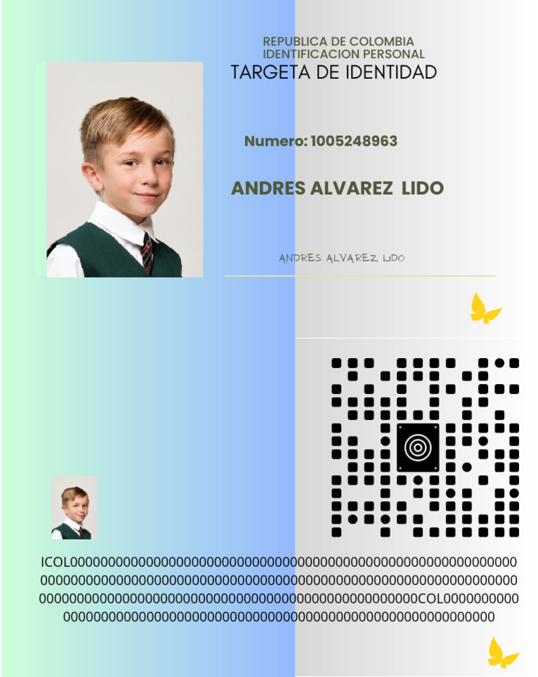 Green Geometric Student ID Card | PDF