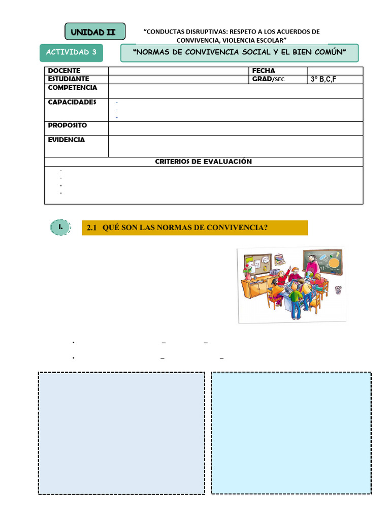 3° DPCC - Actv.03-Uni.2 2025 | PDF | Conflicto (proceso) | Derechos