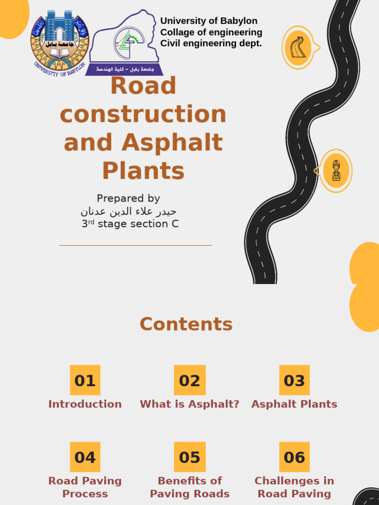 Road Construction and Asphalt Plants | PDF | Road | Materials