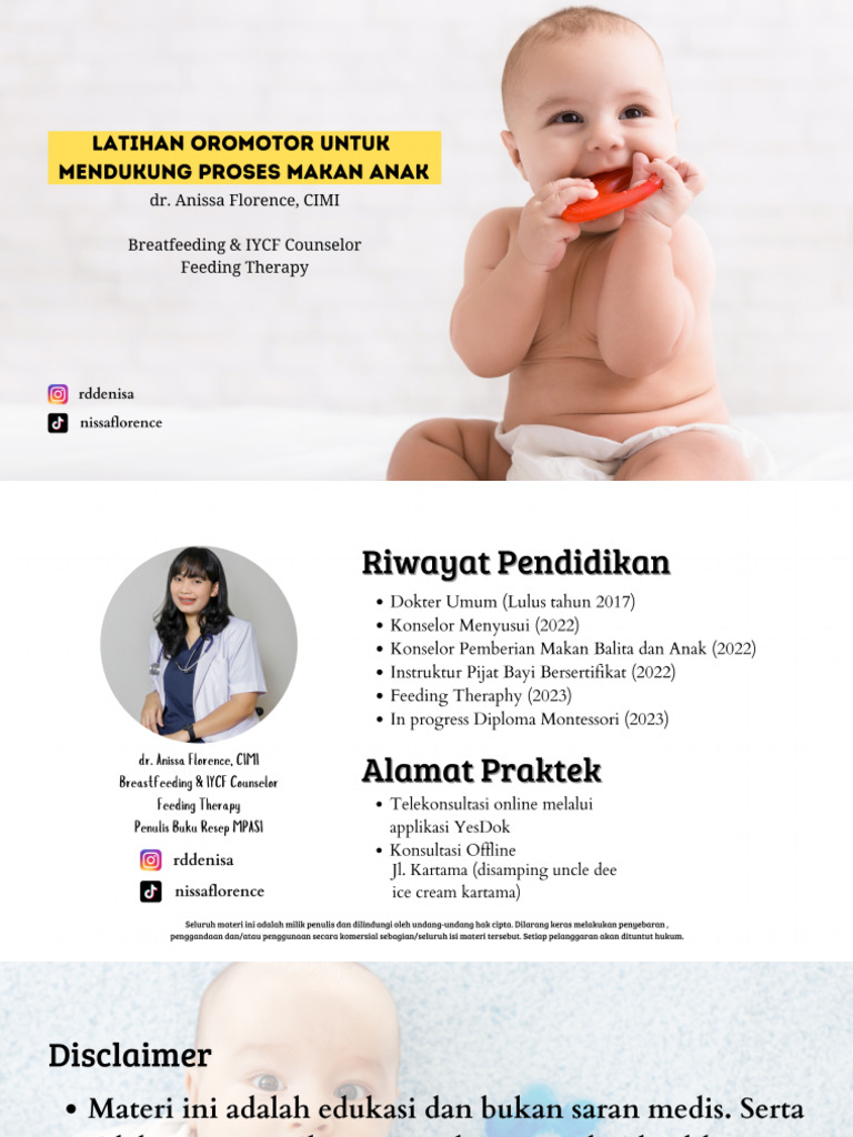 Latihan Oromotor - Materi PDF | PDF