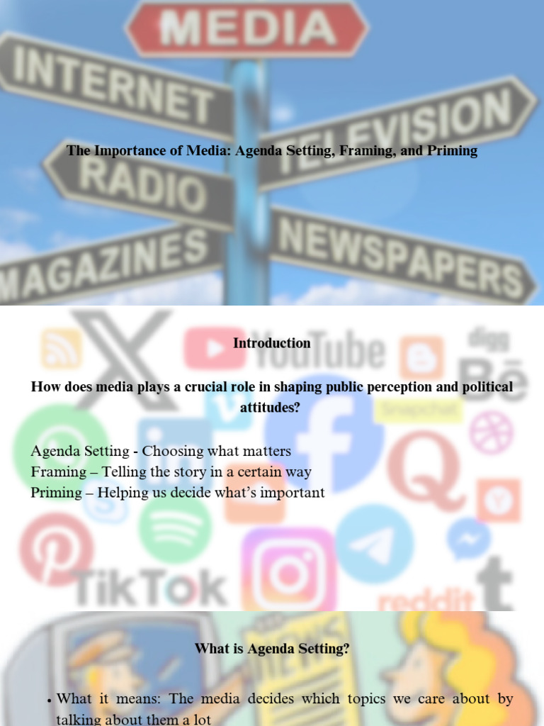 Framing, Agenda Setting and Priming | PDF | Framing (Social Sciences ...