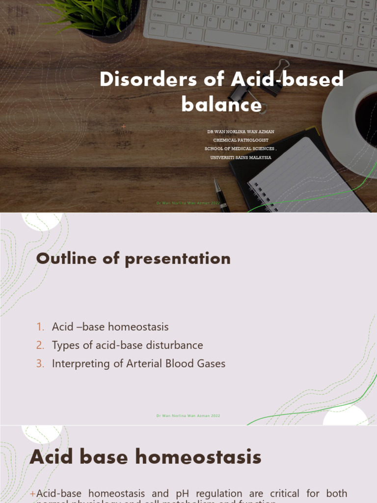 Disorders of Acid-Based Balance | PDF | Physiology