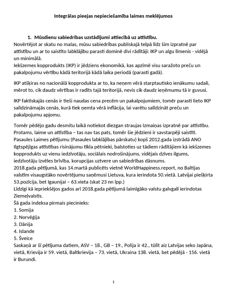 Laimes Indekss Un Analize | PDF