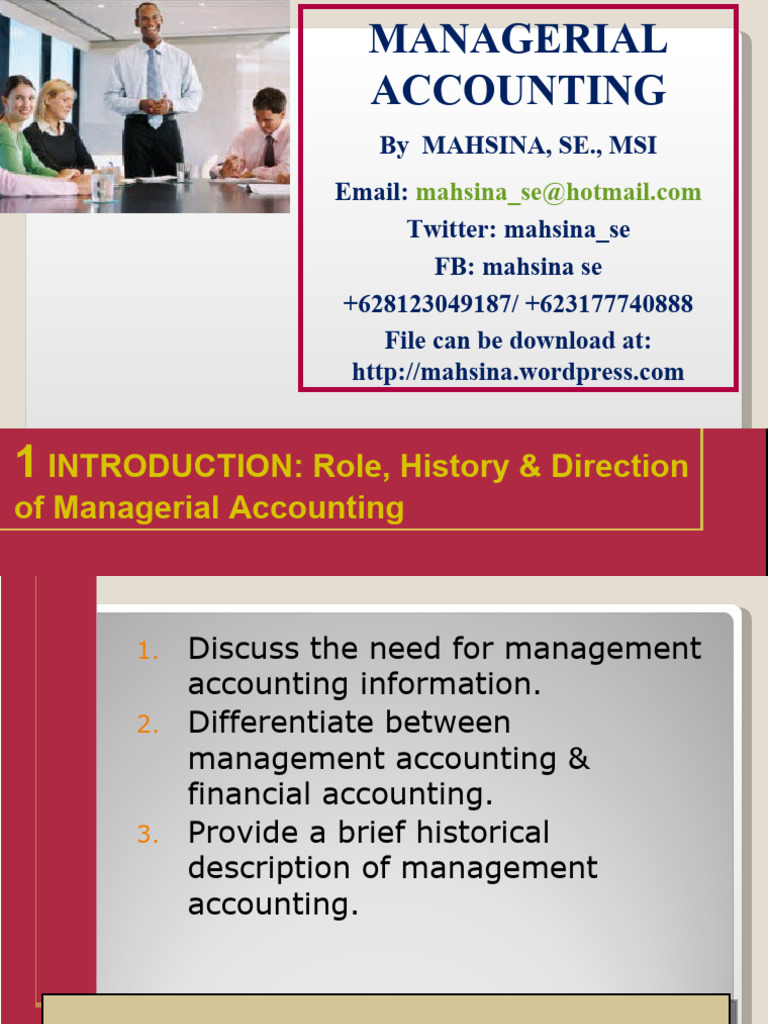 Chapter01 Introduction Role History &Direction of Managerial Acct | PDF | Value Chain ...