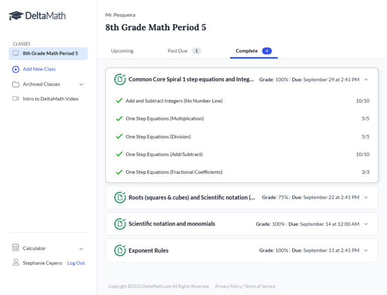 DeltaMath Student Application | PDF
