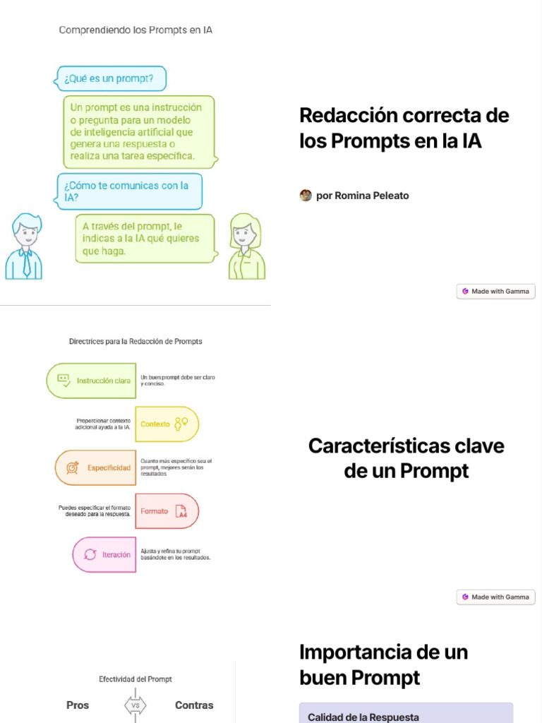 Redaccion Correcta de Los Prompts en La IA | PDF | Interfaz de línea de ...