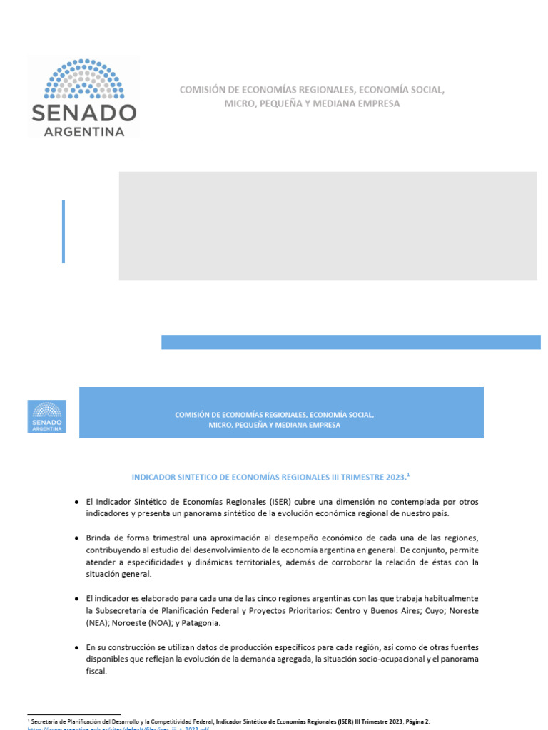 Informe Productivo de La Provincia de Santiago Del Estero | PDF | Agricultura | Economias