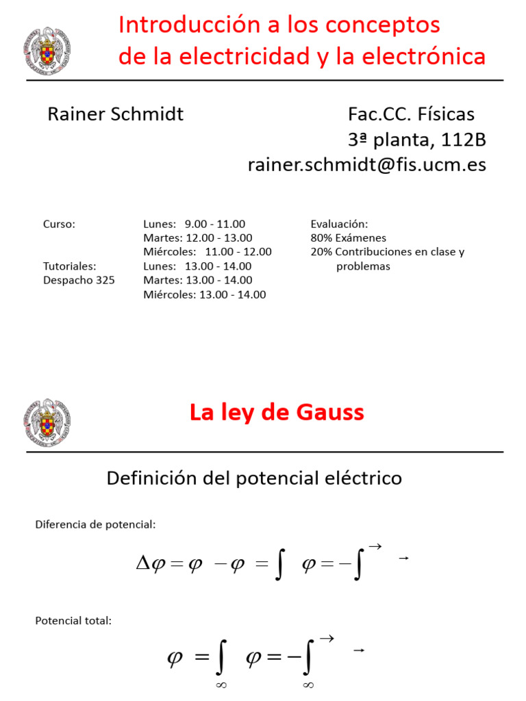 La Ley de Gauss | PDF | Flujo | Campo eléctrico