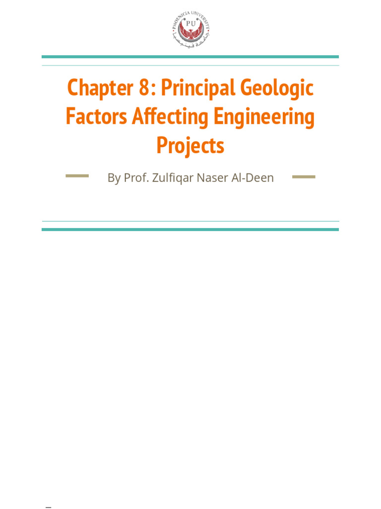 Chapter 8 - Principal Geologic Factors Affecting Engineering Projects ...