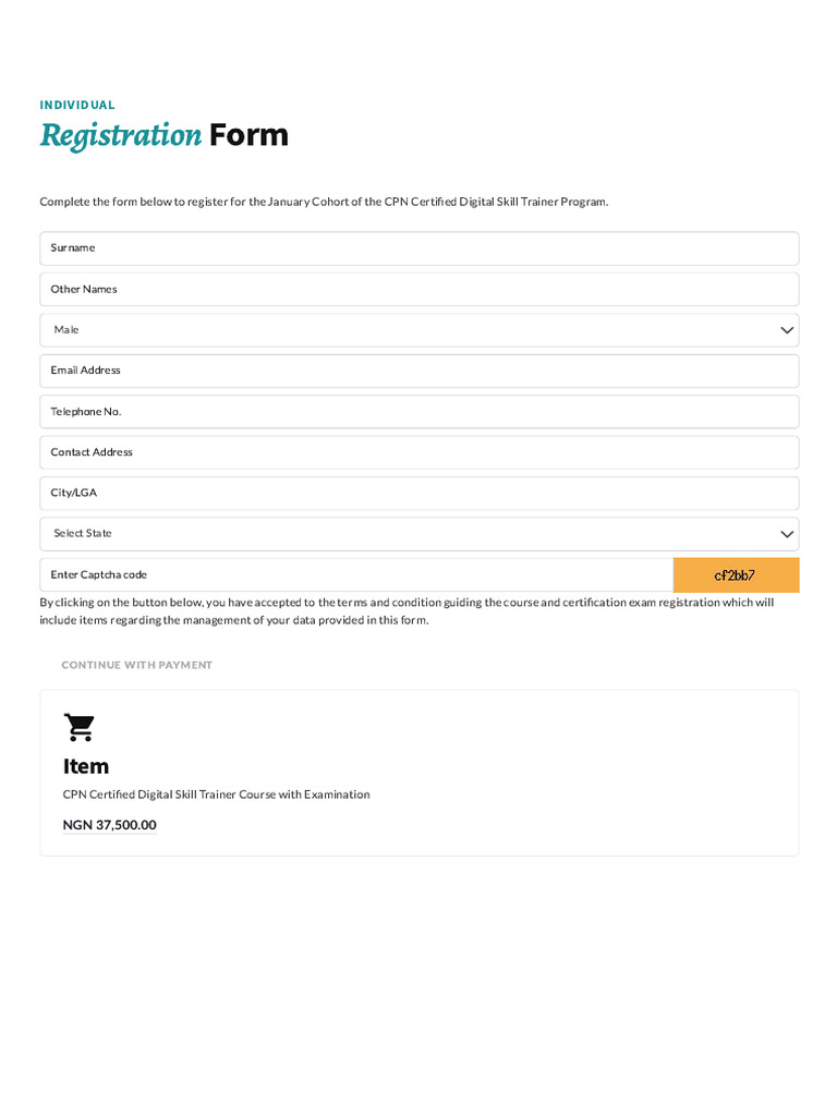 CPN - Digital Skill Certification | PDF