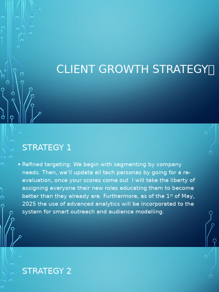 Client Growth Strategy? | PDF