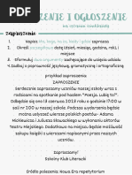 Notatka Zemsta | PDF