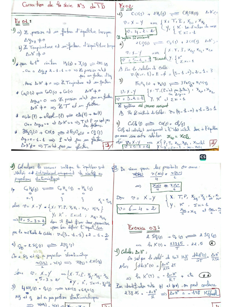 TD 3 - Corrigé - Optimisation D Un Procédé Chimique | PDF