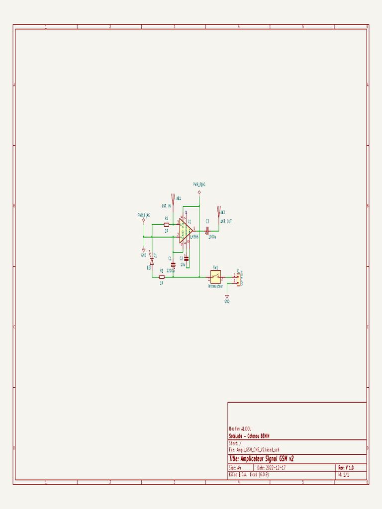 Ampli GSM Cms v2 Schema | PDF