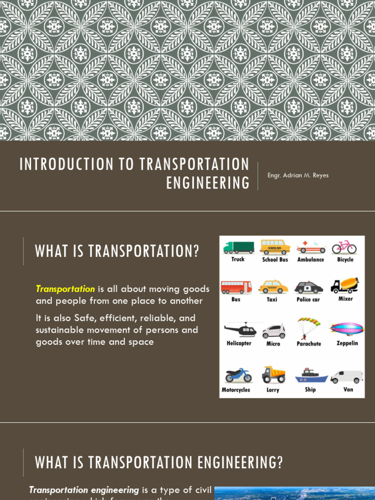 Introduction-to-Transportation-Engineering | PDF | Transport | Particulates