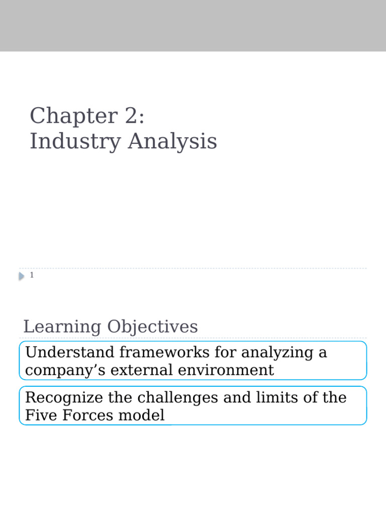 Chapter 2 Industry Analysis | PDF | Economies