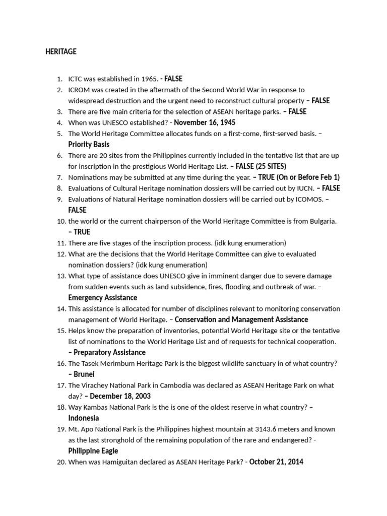 Heritage | PDF | World Heritage Site | Cultural Heritage