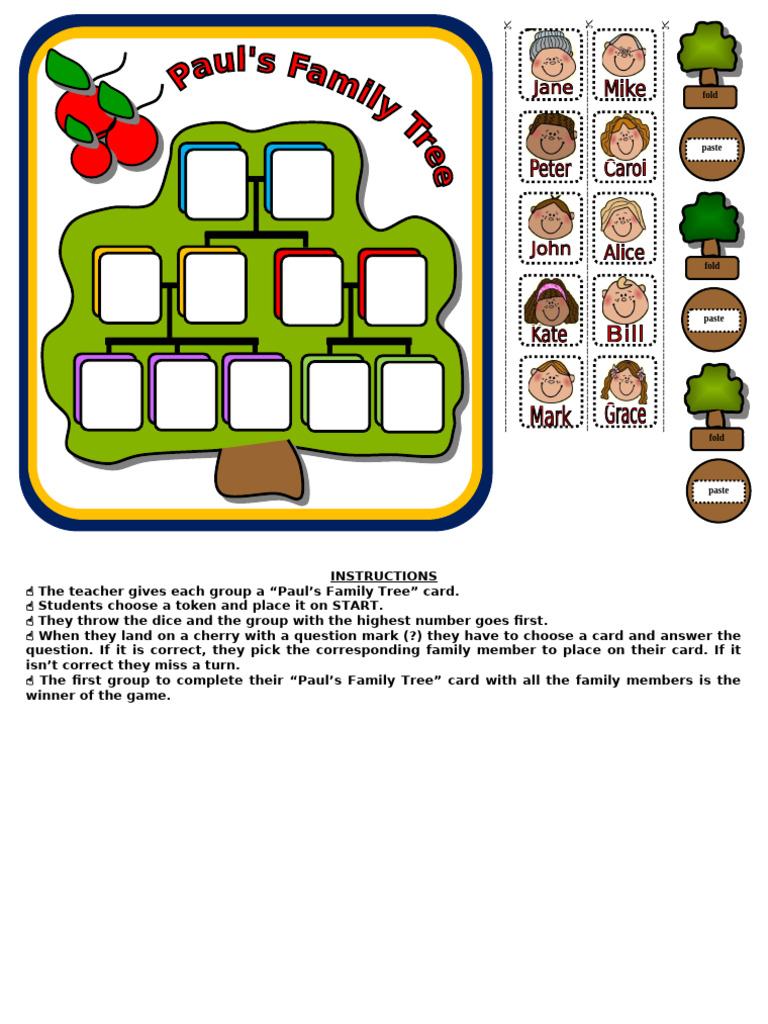 Family Tree Game | PDF