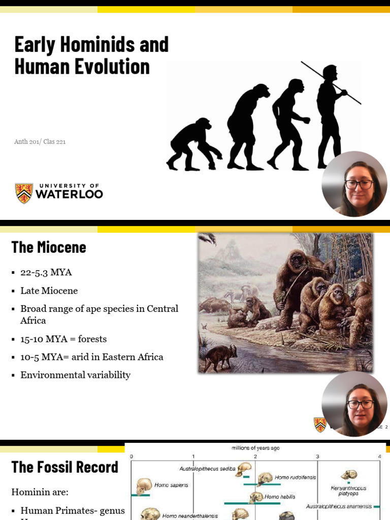 Anth 201. Clas 221. Week 10 A. Homo Slides | PDF | Homo | Human Evolution