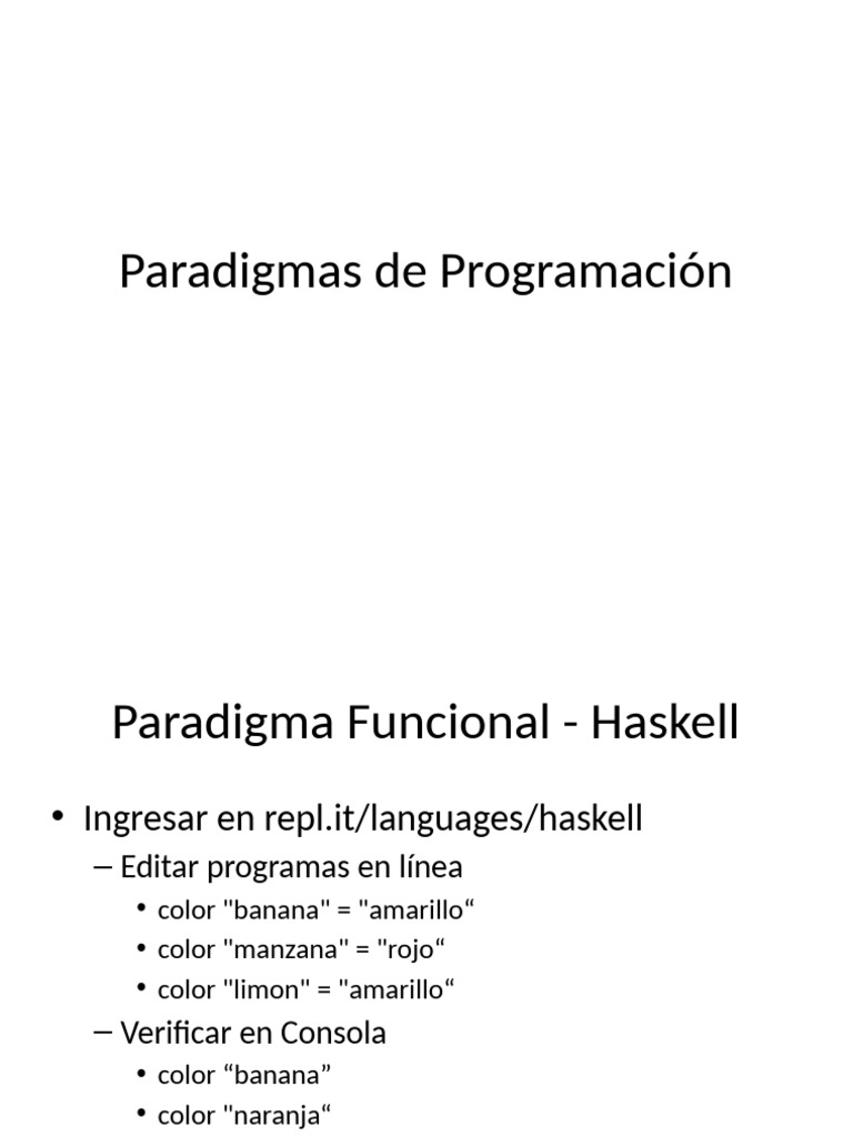 Paradigmas de Programación-03a | PDF | Programacion Funcional | Ingeniería Informática