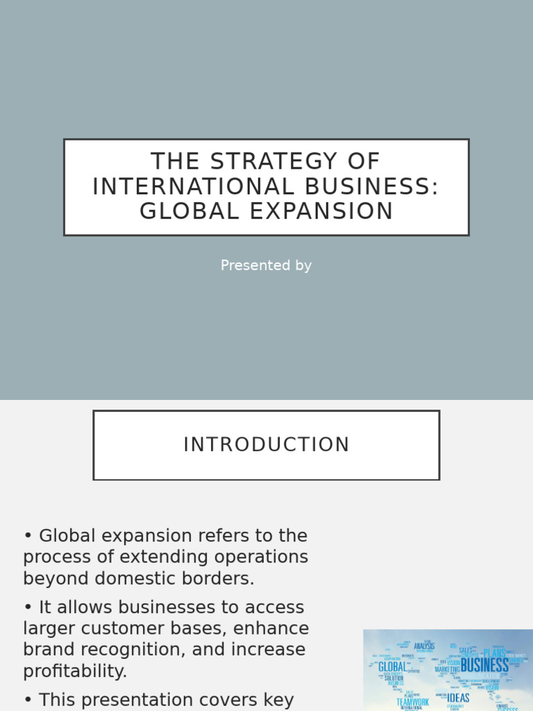 Global Business Strategy VIMAL | PDF | Market (Economics) | Supply Chain