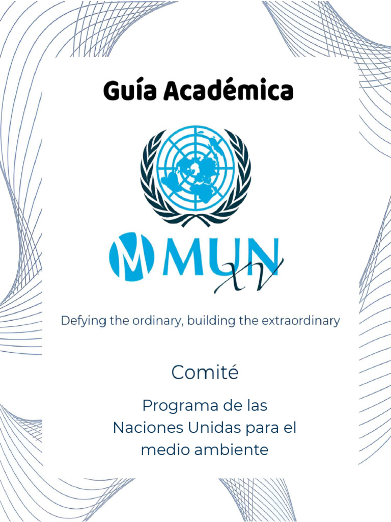 Guia Academica PNUMA MMUN XV | PDF | Entorno natural | Dióxido de carbono