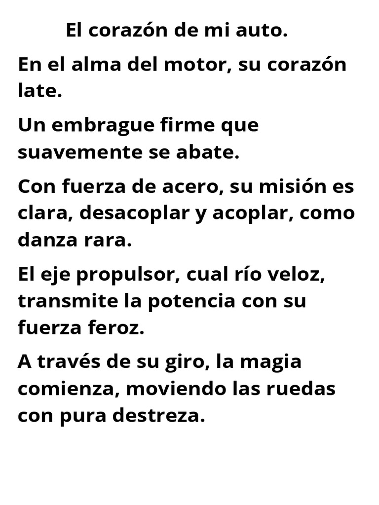 El Corazón de Mi Auto. | PDF