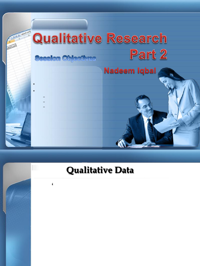 BRM 13 Qualitative Part 2 | PDF | Qualitative Research | Data