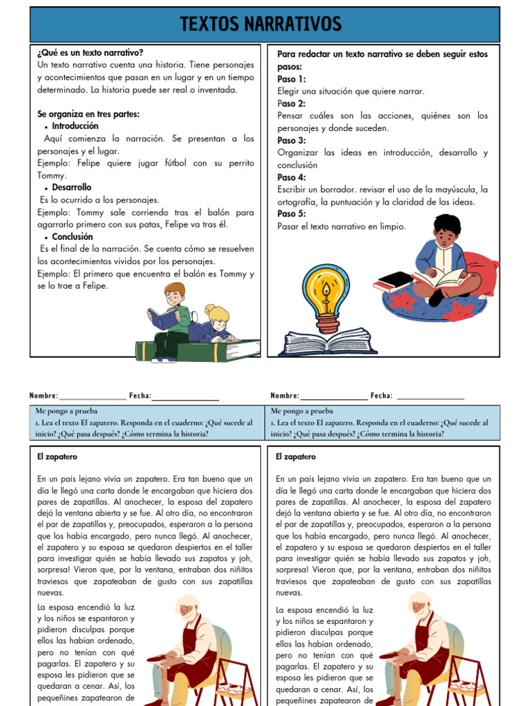 Textos Narrativos | PDF | Narración