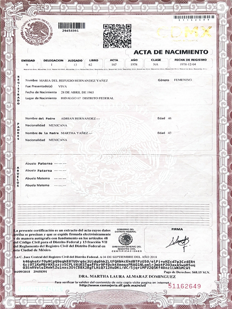 Acta Refugio HDZ | PDF