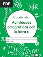 Cuadernillo Letra S | PDF