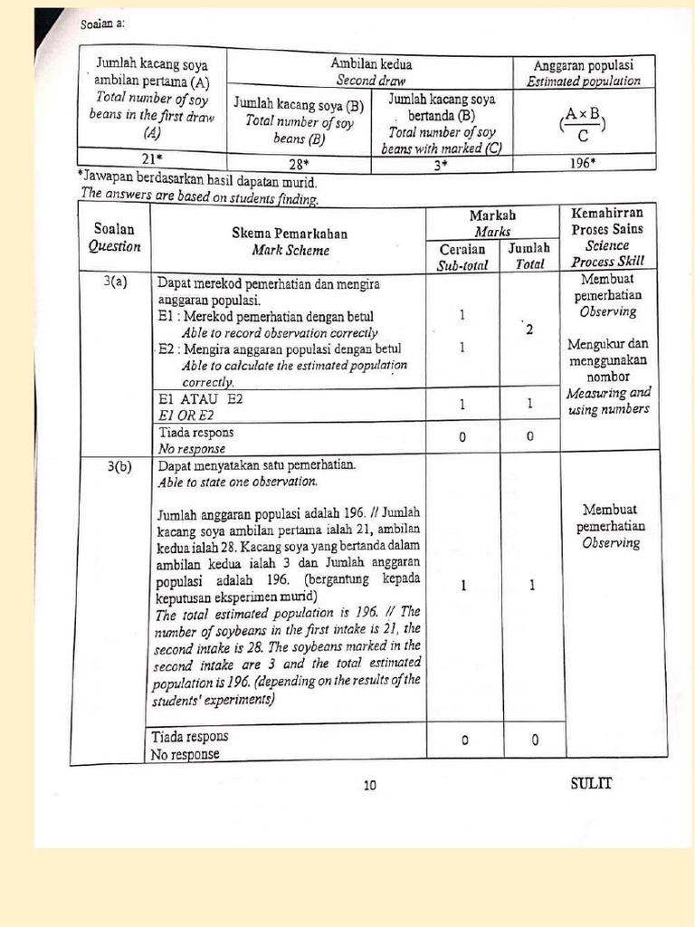 Answers For Biology Practical Test Form5 2021 | PDF