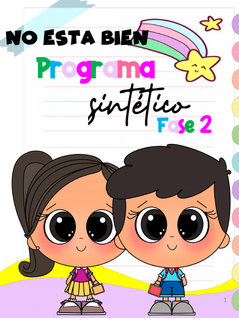 Programa Sintetico Fase 2 Tamaño Carta | PDF | Aprendizaje | Educación de la primera infancia