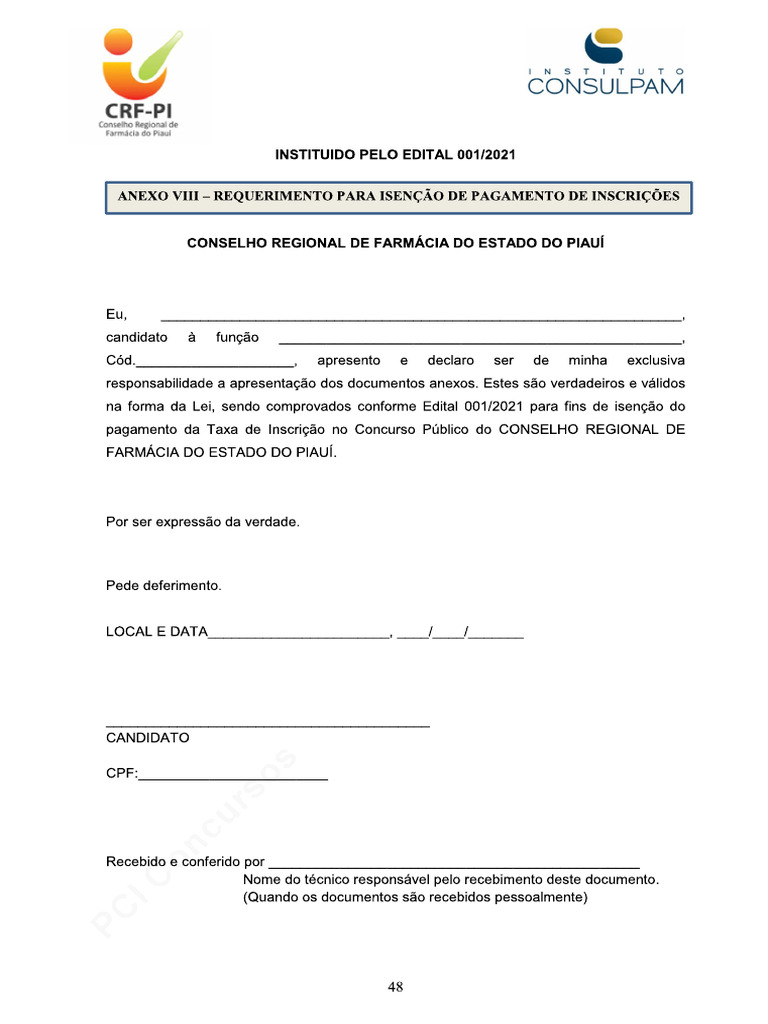 48 - Extracted - Edital - de - Abertura CRF | PDF