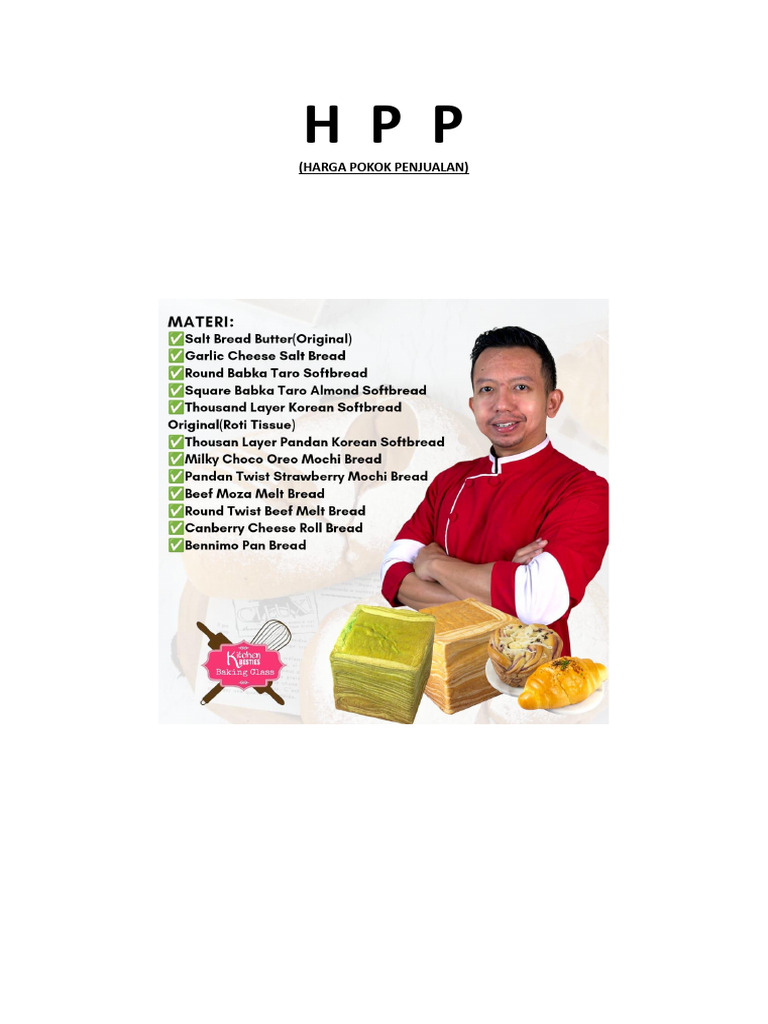 HPP Aneka Roti Viral Chef Agus | PDF | Foods | Cuisine
