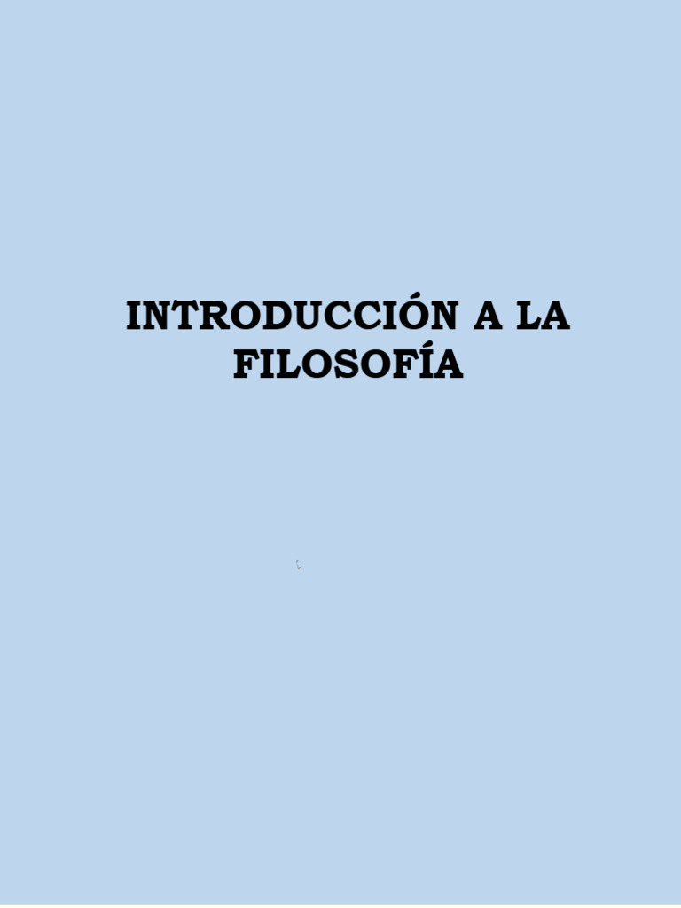 Introducción A La Filosofía | PDF | Conocimiento | Verdad