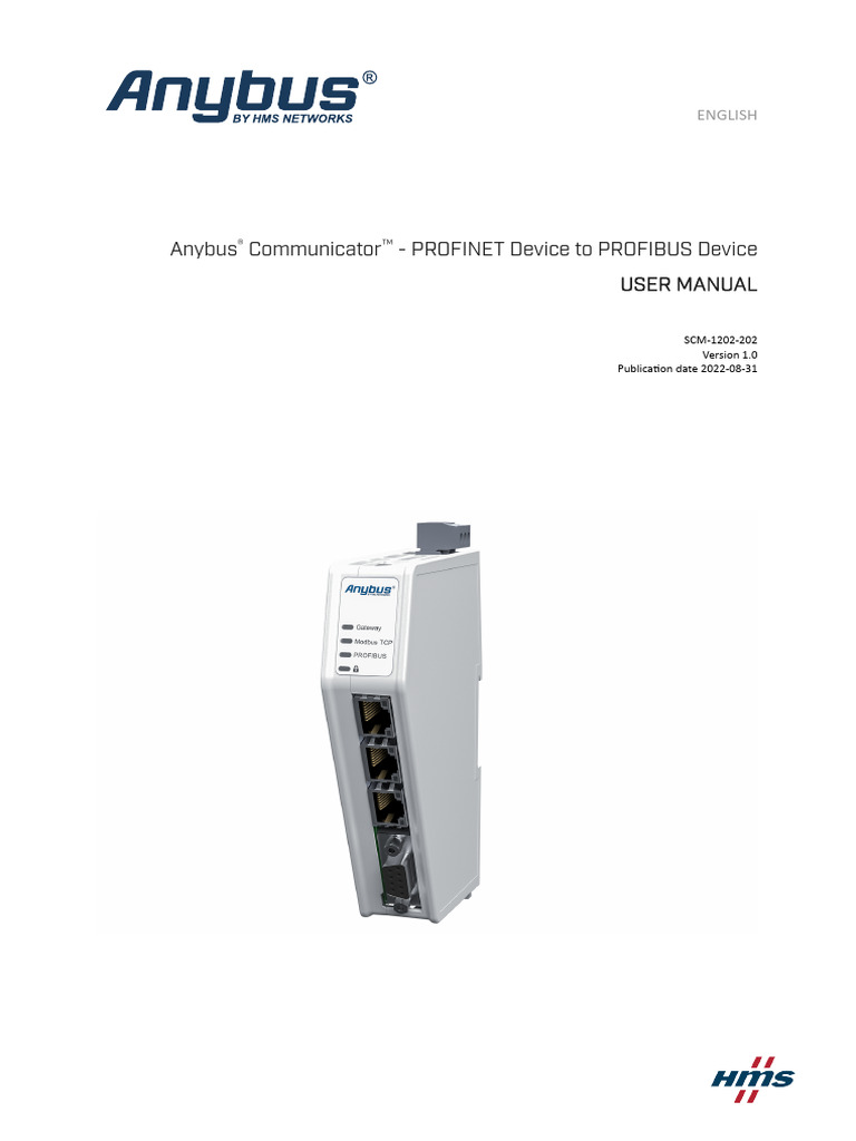 Manual 2735346 Anybus Abc4023 Gateway Profinet Profibus RJ 45 24 V DC 1 ...