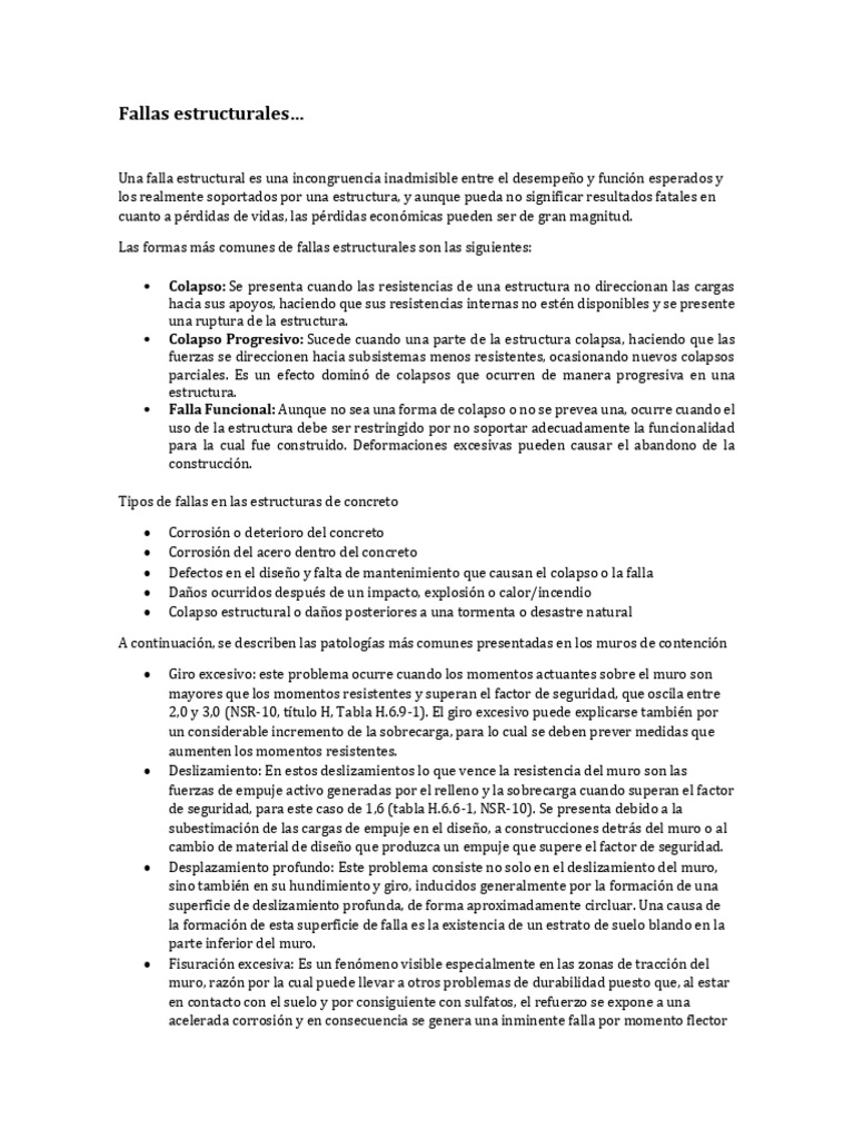 Fallas Estructurales | PDF | Hormigón | Corrosión