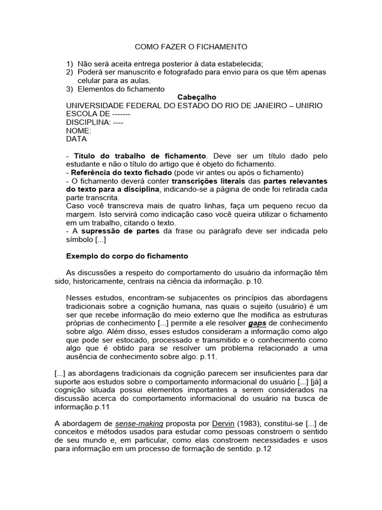 Fichamento - Como Fazer | PDF