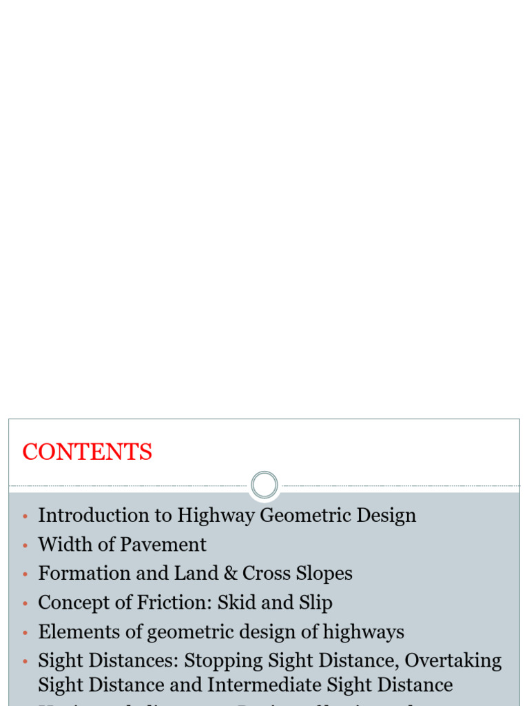UNIT - 2 Transportation Engineering | PDF | Friction | Road